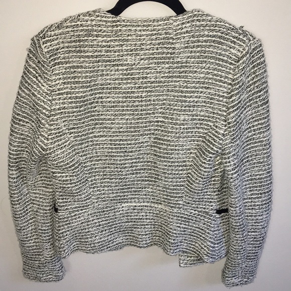 LOFT | Jackets & Coats | Loft Black And White Tweed Jacket Size Mp ...